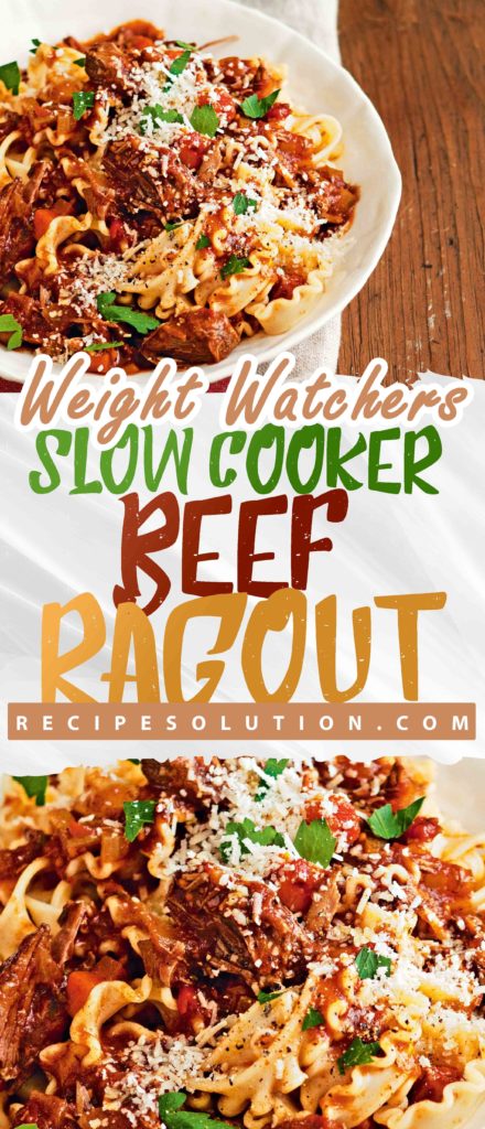 Slow Cooker Beef Ragout - Pioneer COOKERY