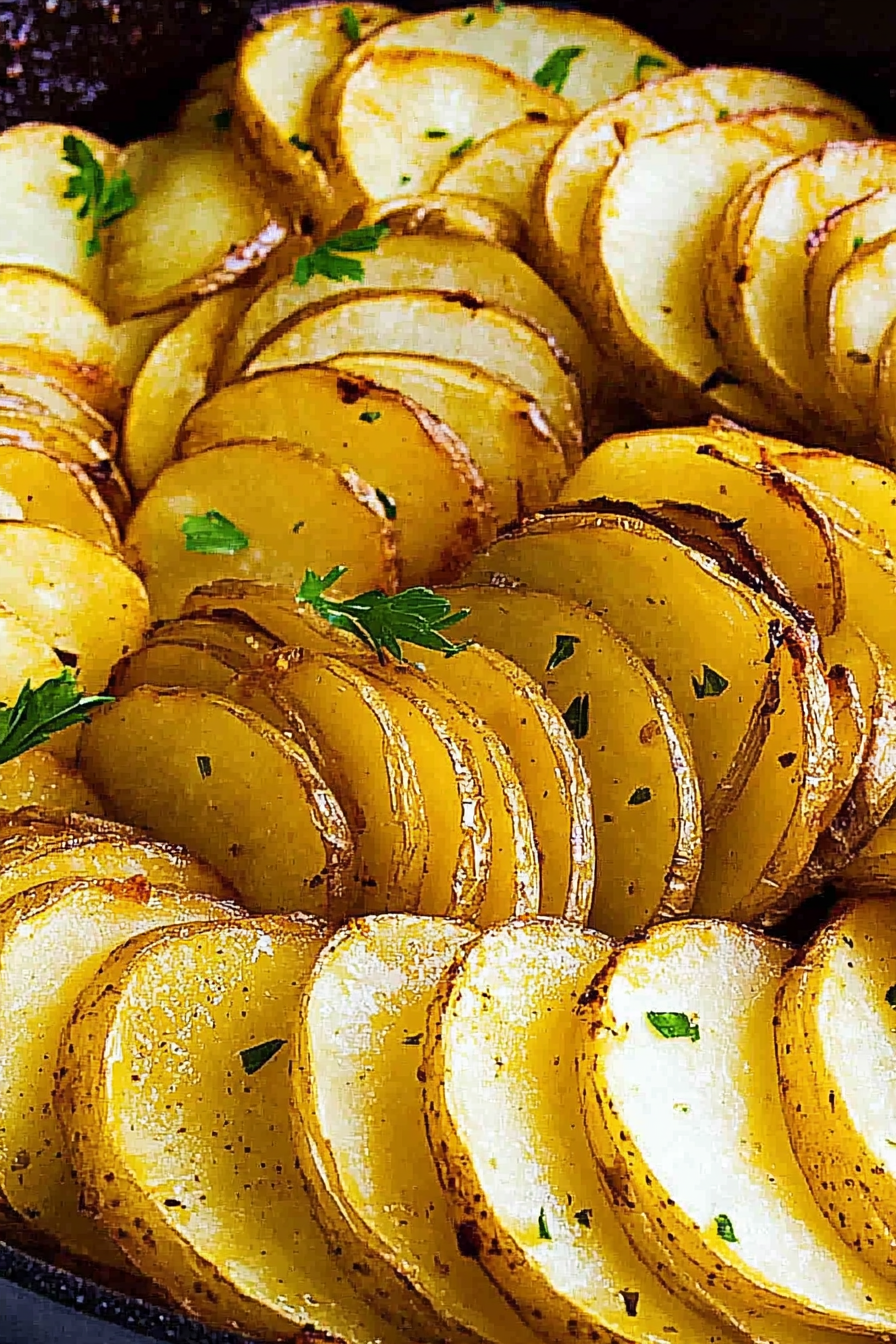 Delightful Sliced Baked Potatoes - Pioneer COOKERY